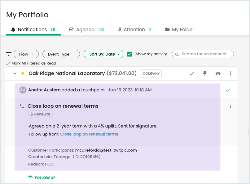 Use Totango as a Contributor – Totango