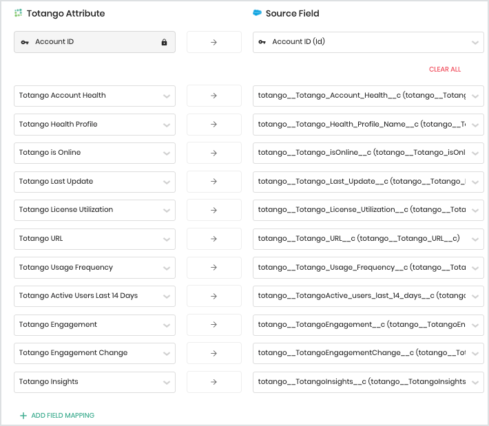 Configure the Totango Salesforce widget – Totango