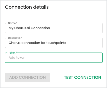 Configure a Chorus.ai Integration – Totango