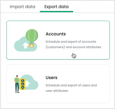 Schedule a data file for export – Totango