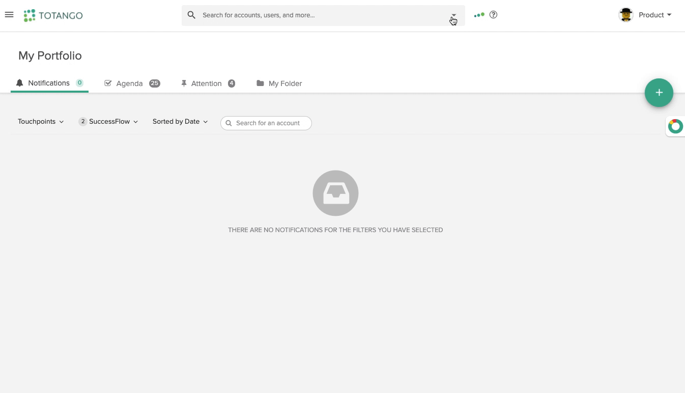 Create and save segments – Totango
