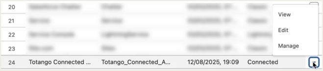 Configure a Salesforce connection – Totango